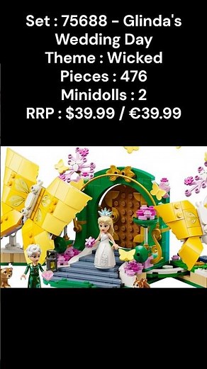 Quick Review / Lego Wicked 75688 : Glinda's Wedding Day