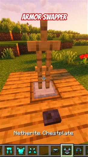 minecraft armor swapper #minecraft #build