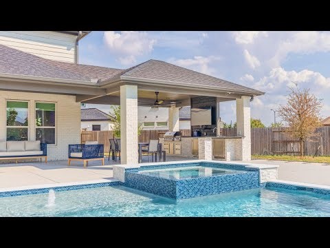 The Best Custom Patio Builders in Katy, Texas! (Outdoor Kitchen, & more) Pool built by Omega Pools!