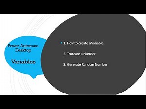 How to work with Variables in Power Automate Desktop | Power Automate | Actions on Variables