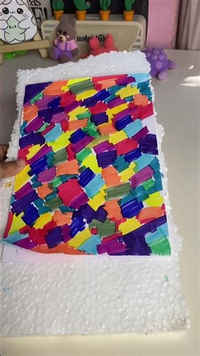 😱Scratch paper😱 Try this🎨 #diy #shorts