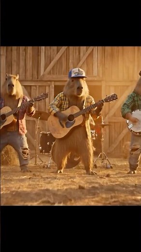 Capybara Hillbilly Folk Dance Chaos 🪕 Country Stomp, Line Dance, Drinking Song Vibes