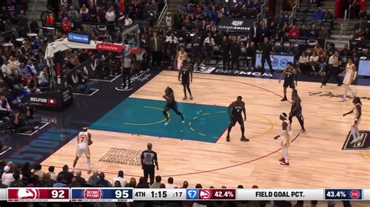 Watch NAW hits three to tie the game vs Pistons  | Streamable