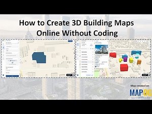 How to Create 3D Building Maps Online Without Code #3d #building #business #viral #video #gis #tech