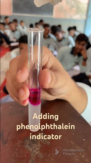Phenolphthalein indicator and base test. By sunil ghatawal / chemistry medium