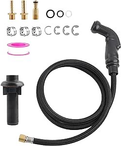 Kitchen Sink Side Sprayer with Quick Connector for Kitchen Sink, Compatible with Moen Faucet Replacement, Sink Faucet Spray Hose with 3 Adapters, Oil-Rubbed Bronze