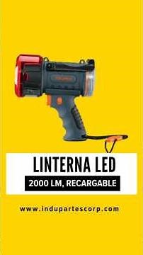 Linterna Led 2000 Lumines Recargable Truper 102418