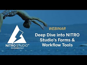 A Deep Dive into NITRO Studio Forms and Workflow Tools