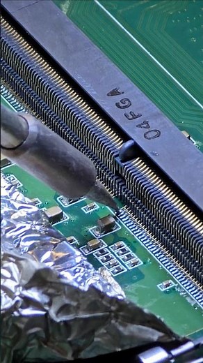 RAM slot soldering