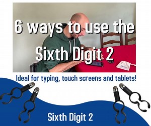 Our Sixth Digit 2 is a multi use stylus designed to help those with reduced hand function. How many ways can you think of to use yours…some customers even use them to play piano! | Active Hands | Facebook