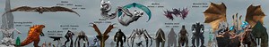 Godzilla x Kong monsterverse size comparison