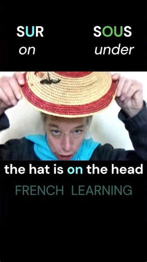 🐬Maybe.. never mix again SUR and SOUS in FRENCH? 🐬#frenchpronunciation 🐿️#shorts