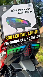 2.8K views · 29 reactions | Rgb led tail light for honda click 125/150 mga boss/madam dagdag pogi✅ | Bayaw Motovlog | Facebook
