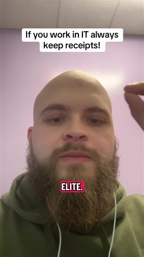 If you work in IT always keep receipts! #itsupport #it #tech #cybersecurity #cyber