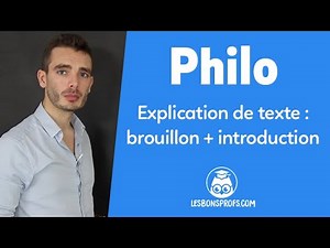 Textual analysis: draft and introduction - Philosophy - Final year - Les Bons Profs