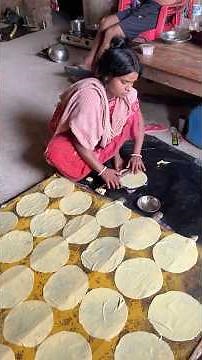 Traditional Art Of Making PAPAD in India #shorts