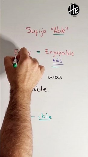 🔍 How to use the suffix “-ABLE” in English to form new words?