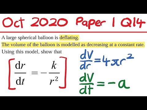 Modelling using Differential Equations + SIX Past Exam Questions! - Edexcel A Level Maths