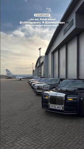 Rolls-Royce & Private Jet Arrival: Phantom, Ghost, Cullinan & Spectre at Southampton Airport