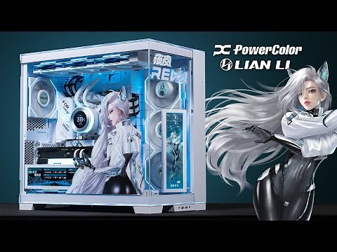 Anime White Gaming PC Build | REVA | Ryzen 7 9800X3D + Radeon RX 9070 XT + Lian Li O11D EVO