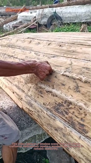 Ancient Boat Repair Secret 🌊 | How to Fix Leaks Without Modern Tools