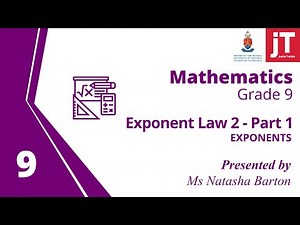 Grade 9 - Mathematics - Exponents - Exponent Law 2 Part 1