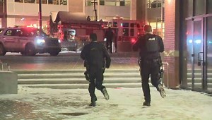 Major police presence outside Sherwood Park library