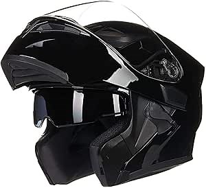 Amazon.com: ILM Motorcycle Dual Visor Flip up Modular Full Face Helmet DOT 6 Colors Model 902 : Automotive