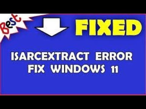 ERROR SOLVED: It Is Not Found Any File Specified for Isarcextract Windows 11/10/8/7 (2025)