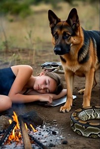 Giant Python Creeps Closer as Guard Dog Protects Sleeping Woman | Shocking Real