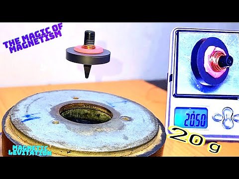 LEVITRON levitating spinning top | how to make a levitron from scratch | magnetic levitation.diy