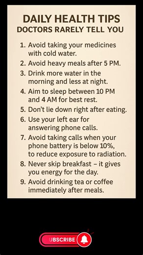 10 Daily Health Tips Doctors Never Tell You | Prime Wellness