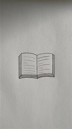 How to Draw a Book | Open Book Drawing #shorts