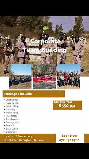 Exciting Corporate Team Building Packages in Johannesburg