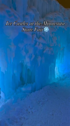 Looking for a fun activity to do this winter? Check out the ice castles at the Minnesota State Fair! ❄️ #winter #minnesota #icecastles #mn #mnstatefair | Minnesota Bound