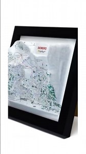 Snowbird Ski Resort 3D Raised Relief Map