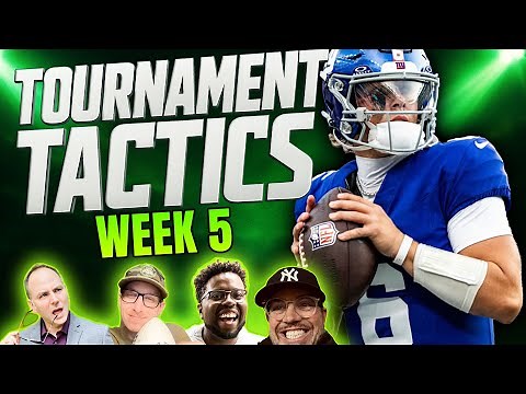 NFL Week 5 DraftKings and FanDuel DFS Strategy and Picks | Tournament Tactics