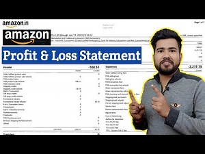 Amazon Profit & Loss Statement | Amazon Balance Sheet Income & Expenses sheet