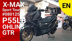 Review X-MAX 300 Sport Touring Edition Set #080125 with a great looking stuff on it and ready to be on the road for this coming weekend trip. All together as set is at THB 54,800.- ( Normal price is at THB 56,170.- ) The set including of... 1 ) Fornt fork upgrade kit OHLINS : 6,900.- 2 ) Front fork oil OHLINS : 970.- 3 ) Front fork upgrade fee : 1,200.- 4 ) Rear shock suspension OHLINS : 25,900.- 5 ) Rear shock anti-theft screw cover : 600.- 6 ) Crash bar SRC : 4,900.- 7 ) Floor boaed PANTHER : 