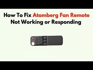 How To Fix Atomberg Fan Remote Not Working or Responding – Battery, Reset & Signal Fix Guide
