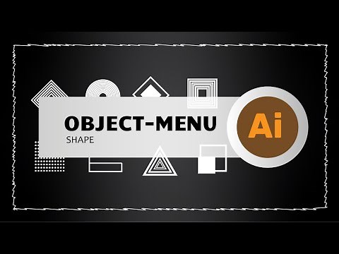 Object Menu Covert Shape To Path With Adobe Illustrator