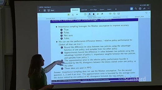 Stanford CS234 Reinforcement Learning I Exploration 1 I 2024 I Lecture 11