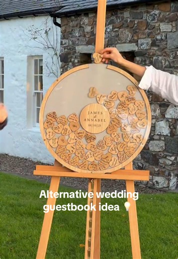 This alternative wedding guestbook will frame your memories and messages from your special day forever 🤍 #weddingguestbook #weddinginspiration #weddingtrends #2026wedding #bride