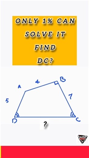 Can You Find DC? 🤯 Geometry Challenge #math #shorts #mathproblem #education