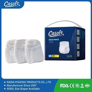 [Hot Item] OEM Hospital Use Free Sample High Absorption Incontinence Adult Nappies Mesh Pants Adult Pull Adult Pants