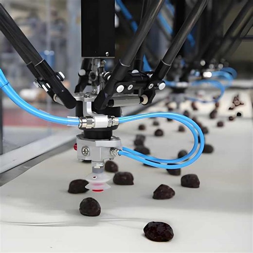 Delta Robot 4 Axis High Speed 3kg Preload With Gripper Suction Cup for Food Bread Automatic Package Line