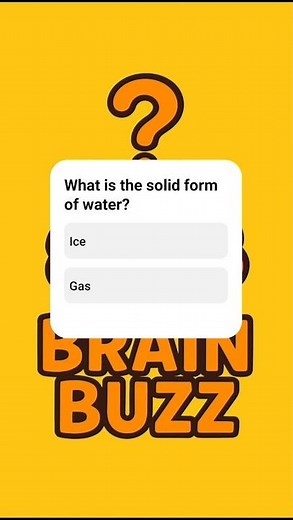What is the solid form of water? #Shorts #BRAINBUZZ