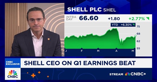 Shell CEO on earnings: Built 'engine of resilience' and business model for economic 'choppy waters'