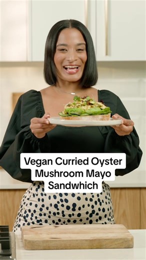 Keen for something new this World Vegan Month? Try this Vegan Curried Oyster Mushroom Mayo Sandwich recipe – a spicy twist on a classic fave. Vegan queen @Chloé Kim Grootboom approves!