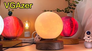 VGAzer Levitating Moon Lamp, Floating and Spinning 3D Moon Light 16 Colors Model ,Gifts for Women,Thanksgiving Christmas Gifts for Kids,Friends